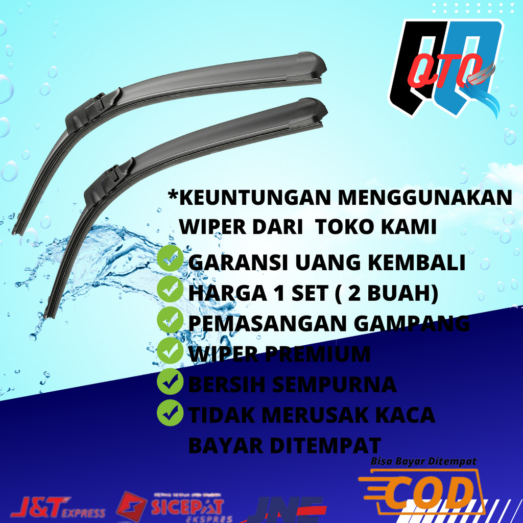 Jual Wiper Hybrid Wiper Blade Wiper Kaca Mobil Karet Pembersih Kaca