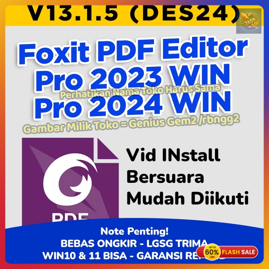 Jual Foxit PDF Editor Pro 2023 WIN FULL INCLUDE VERSI TERBARU | Shopee ...