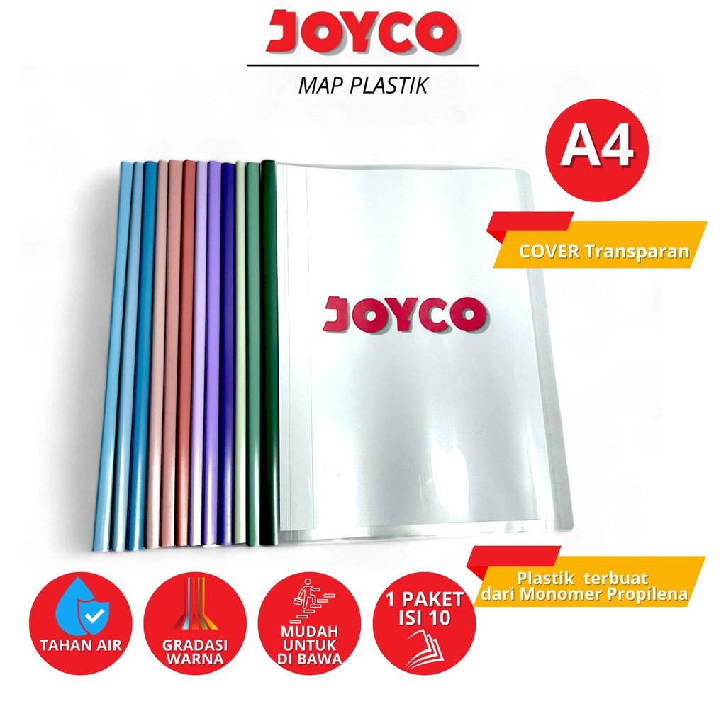Jual Map Plastik Dokumen Sliding File Folder Sheet Protector Cover ...