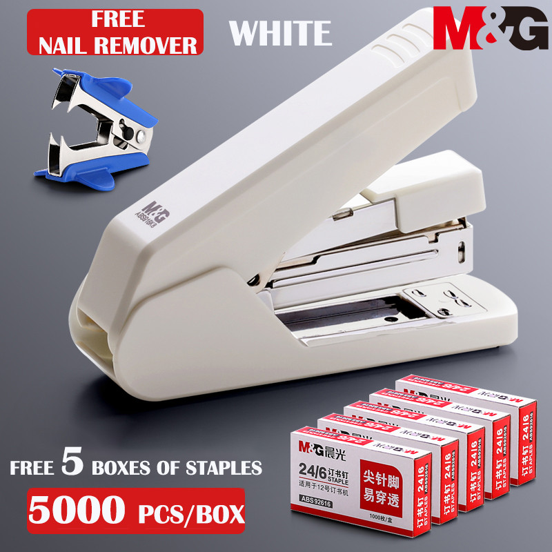 Jual M&G Heavy Duty Stapler Effortless Paper Stapling Machine 50 Sheet ...