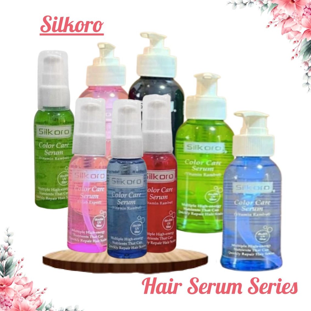 Jual SILKORO COLOR CARE HAIR SERUM 80ml | 240ml | VITAMIN RAMBUT ...