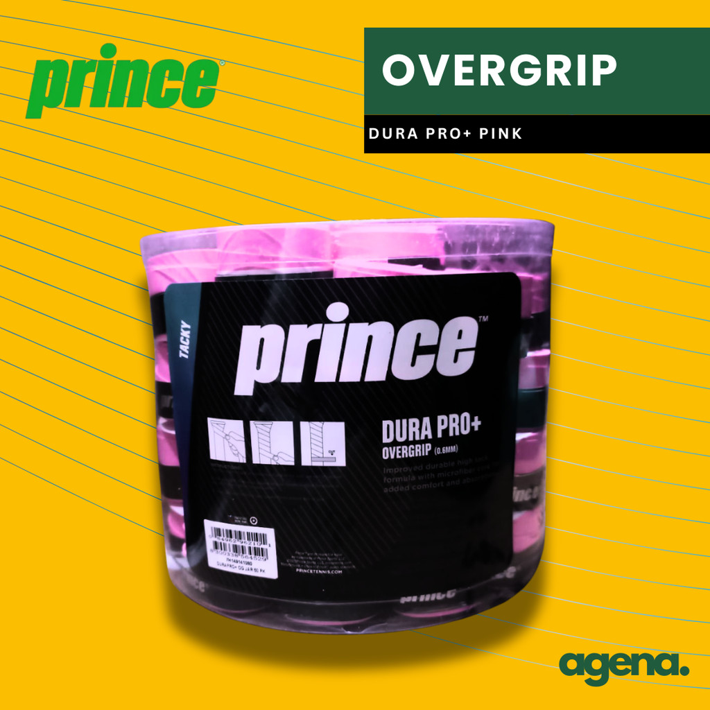 Jual Prince Durapro+ Pink Tennis Overgrip - Overgrip Tenis/Badminton ...