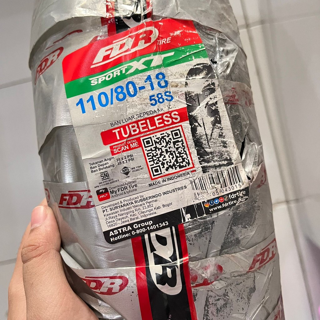 Jual Ban Motor FDR Tubeless 110/80-18 SPORT XT Megapro & Tiger | Shopee ...
