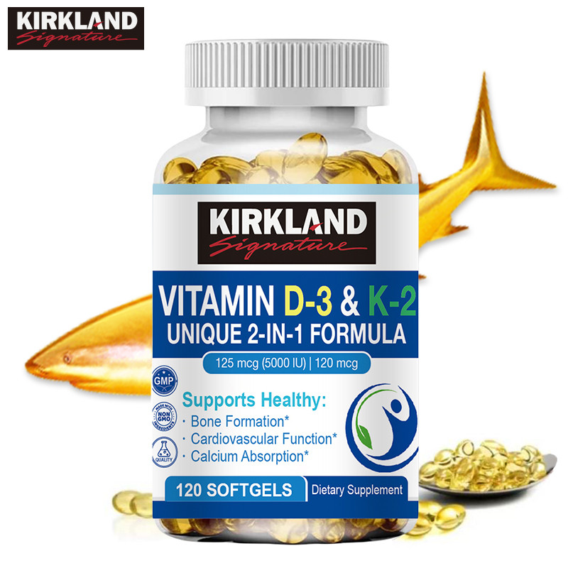 Jual Vitamin D3 K2 Capsules 5000 IU Muscle, Bone, Heart and Immune ...