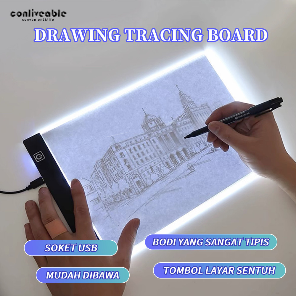 Jual Conliveable Drawing Stensil Board Tracing Board A5 A4 Tracing ...