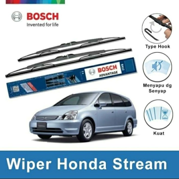 Jual Wifer BOSCH Original Honda Stream / Karet Wiper Kaca Depan Mobil 2pcs | Shopee Indonesia