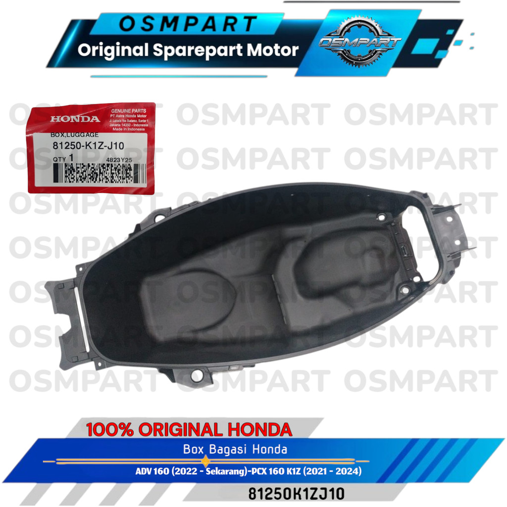 Jual BOX BOKS BAGASI JOK SADEL ADV 160 PCX 160 HONDA 81250K1ZJ10 ...
