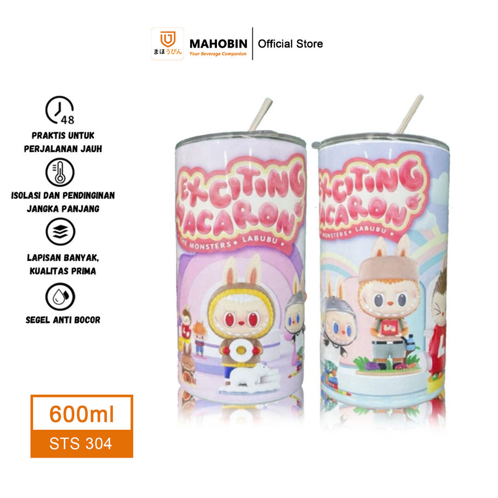 Jual 【Tumbler MAHOBIN】 600 ml Botol Minum Thermos Tumbler, SUS 316 Vacuumm, Tahan Dingin 24 Jam ...