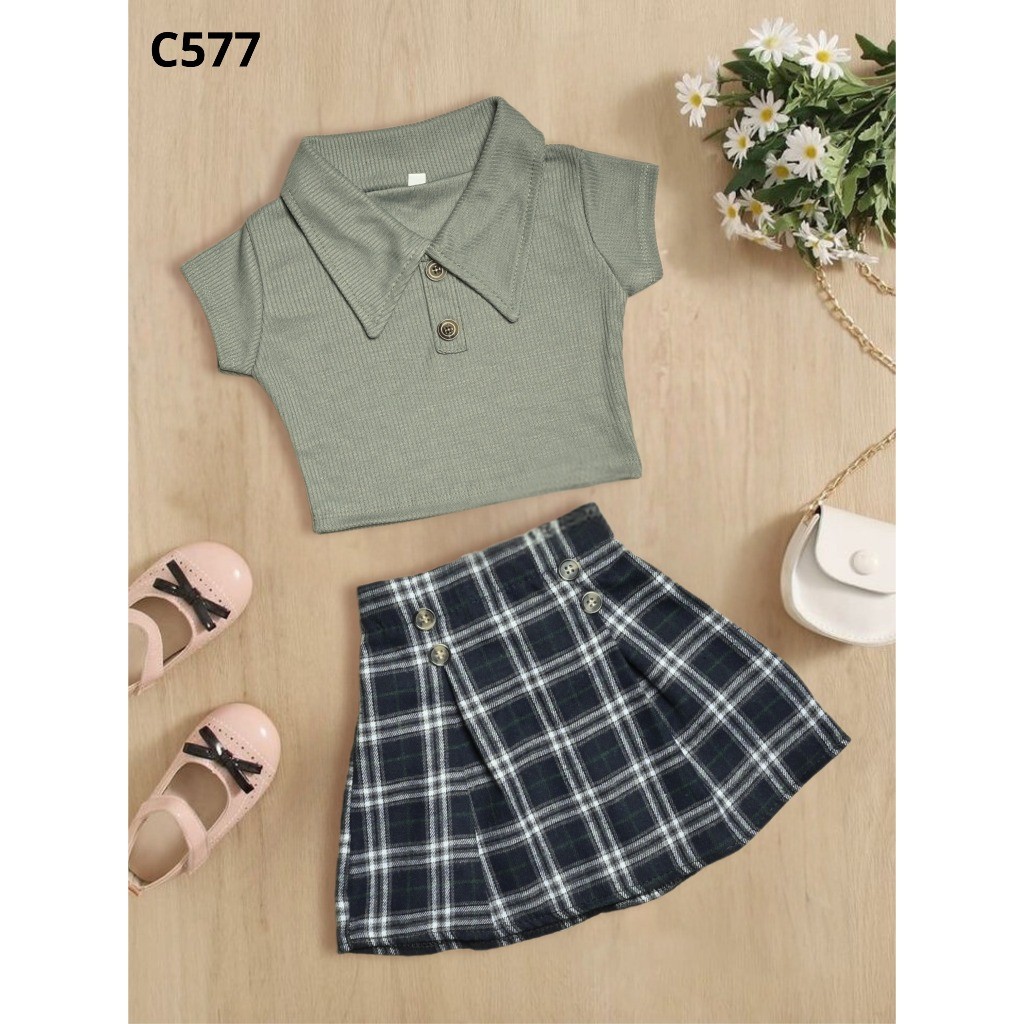 Jual JEMMA SETELAN ANAK PEREMPUAN THALITA C577 | Shopee Indonesia