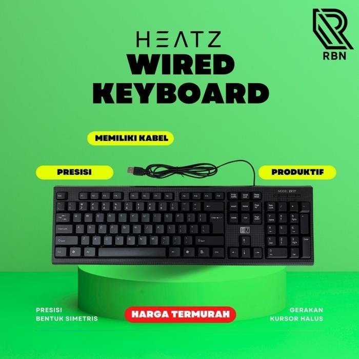 Jual Keyboard Eksternal PC KOMPUTER LAPTOP Model Heatz ZK17 Wired Multi ...