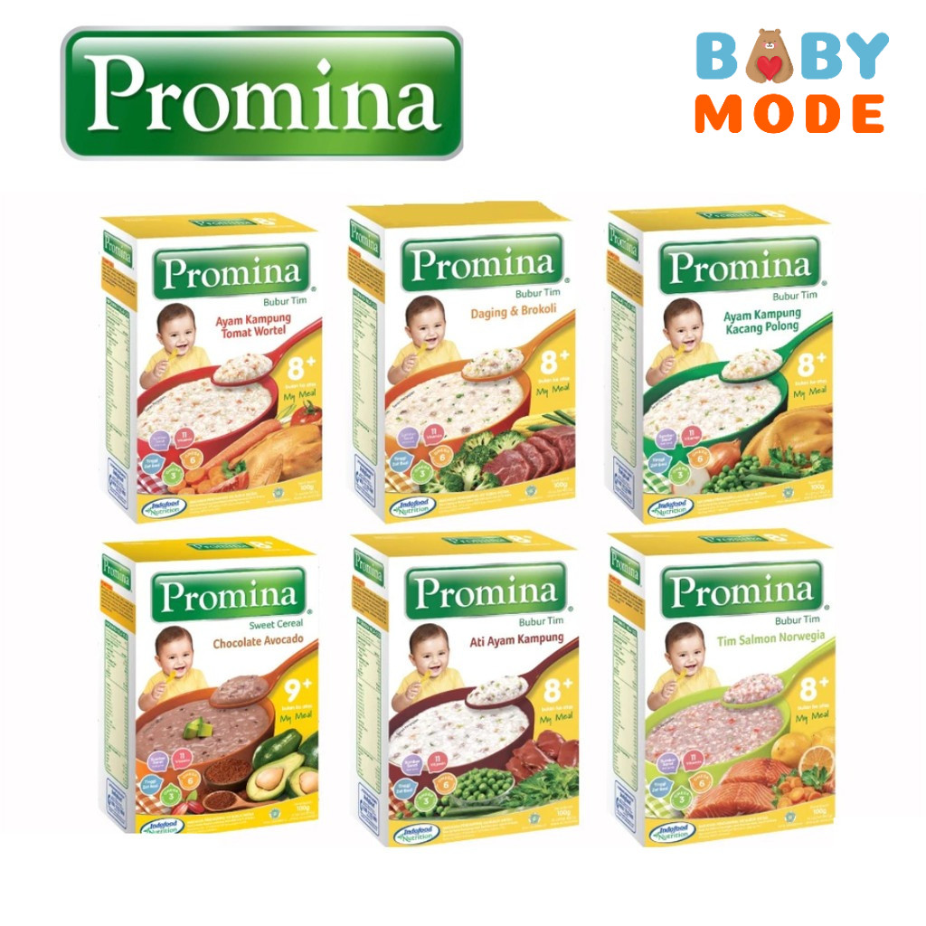 Jual Promina Bubur Bayi Cereal Bubur Tim 6+ 8+ 120gr MPASI BAYI bubur ...