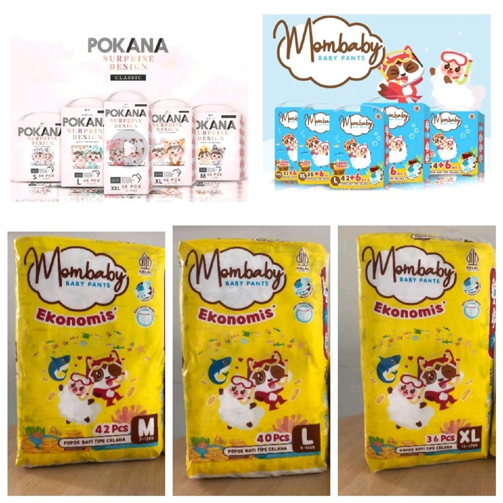 Jual PAKET 2 BALL POKANA | MOMBABY | MOMBABY ECO JUMBO S | M | L | XL | XXL | Shopee Indonesia
