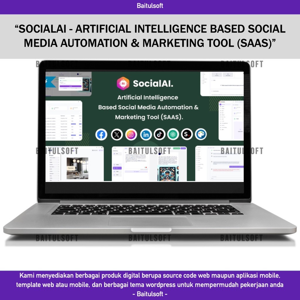 Jual SOURCE CODE APLIKASI WEB SOCIALAI - ARTIFICIAL INTELLIGENCE BASED SOCIAL MEDIA AUTOMATION ...