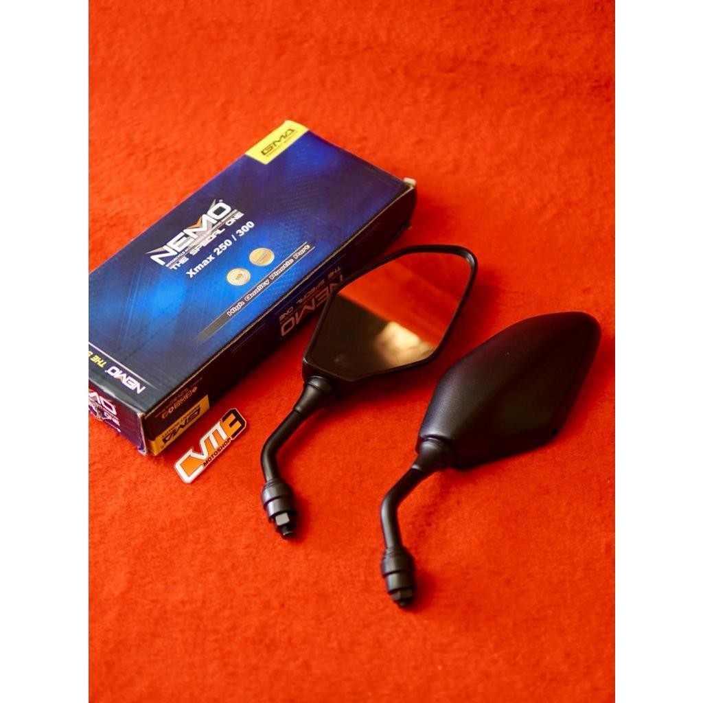 Jual Spion Xmax 300 / REAR VIEW MIROR PNP HONDA DAN YAMAHA FULL BLACK ...