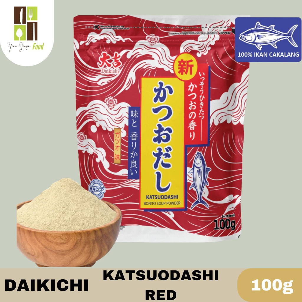 Jual Daikichi Katsuodashi Merah Bonito Soup Powder / Bubuk Ikan Bonito ...