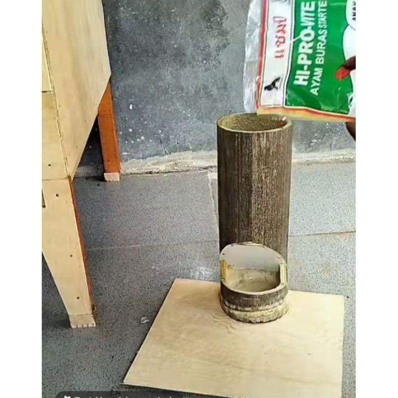 Jual Tempat makan ayam dari bambu | wadah pakan ternak | Shopee Indonesia