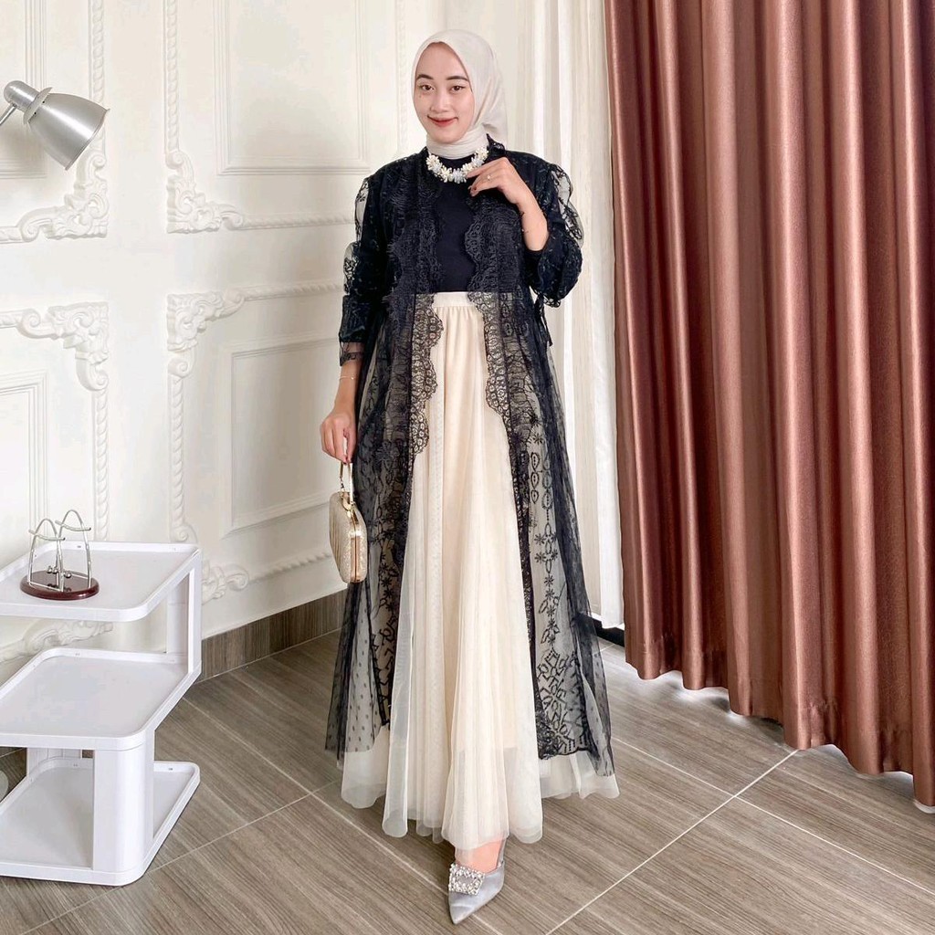 Jual QOME - Outer Bruklat/Outer Zehra/Outer Kondangan | Shopee Indonesia