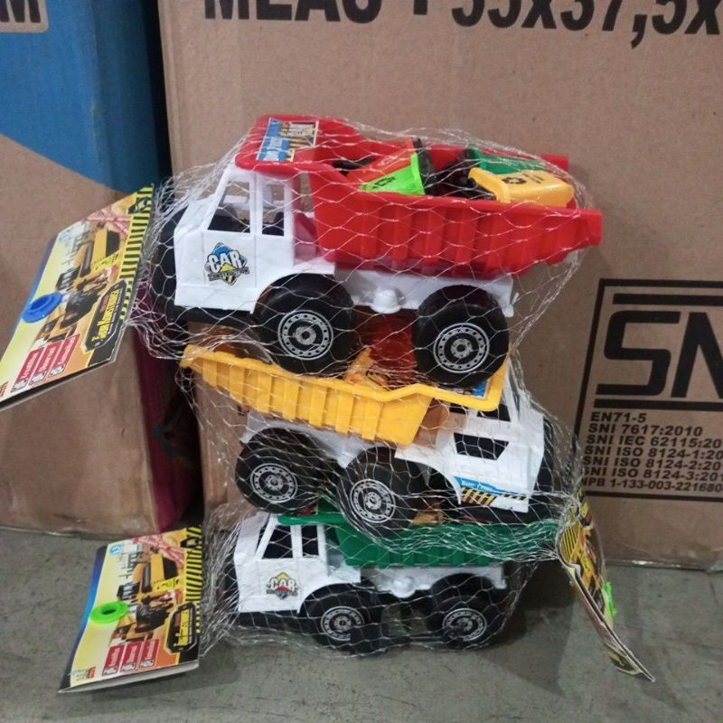 Jual Mainan mobil truk dump CAR jaring + tempat sampah AK 36 SNI ...