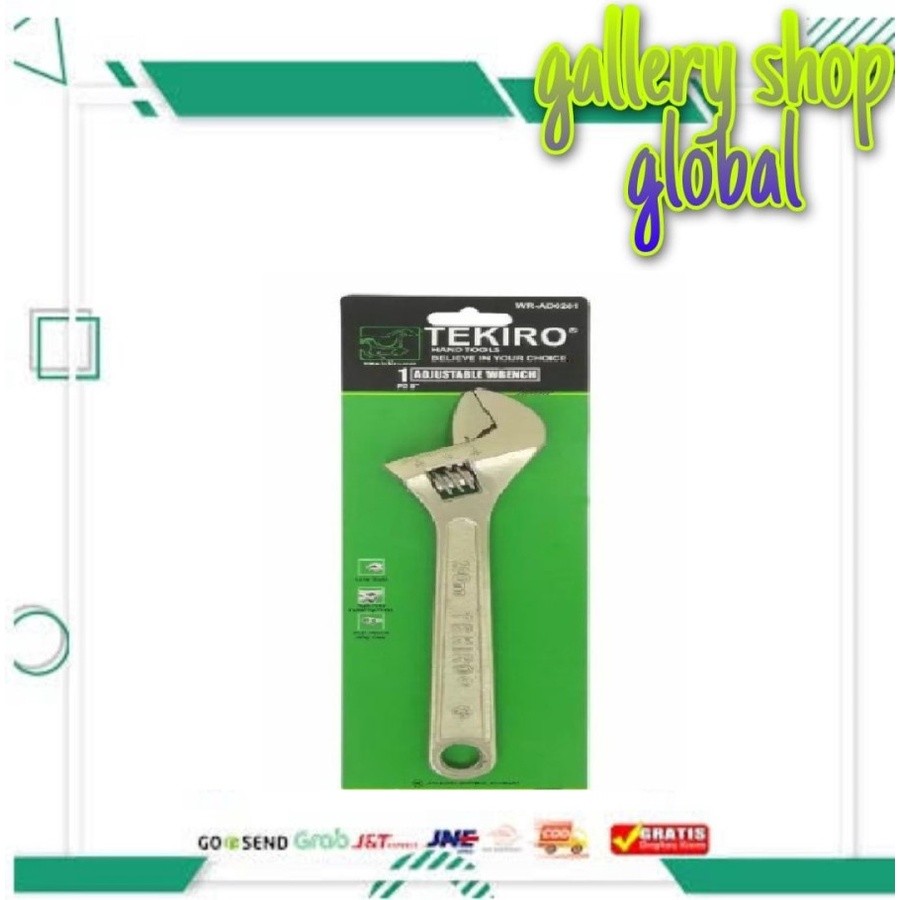 Jual KUNCI INGGRIS TEKIRO 8" / ADJUSTABLE WRENCH TEKIRO 8 INCHI ...