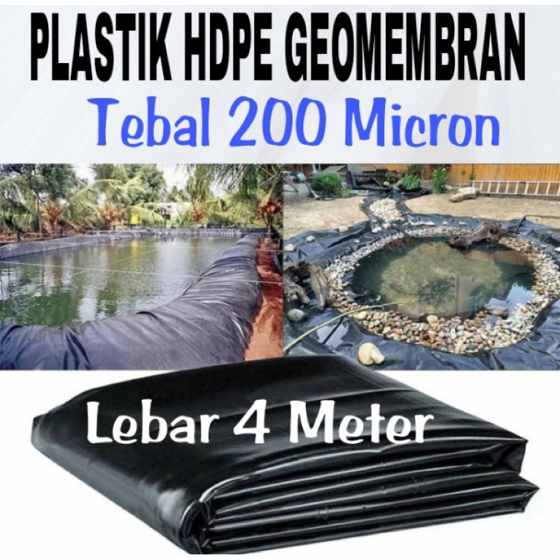 Jual Terpal Tambak Hdpe Geomembran (Lebar 4 Meter x Panjang Bisa ...