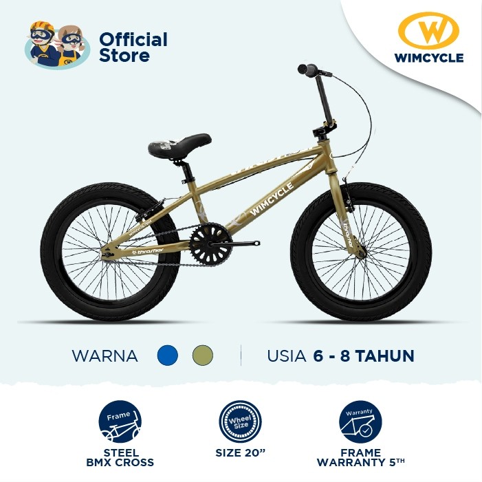 Jual Wimcycle Sepeda Anak BMX 20" Thrasher | Shopee Indonesia