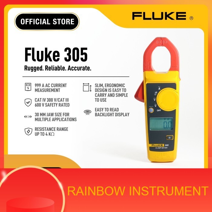 Jual FLUKE 305 Clamp Meter 1000A AC Current Measurement | Shopee Indonesia