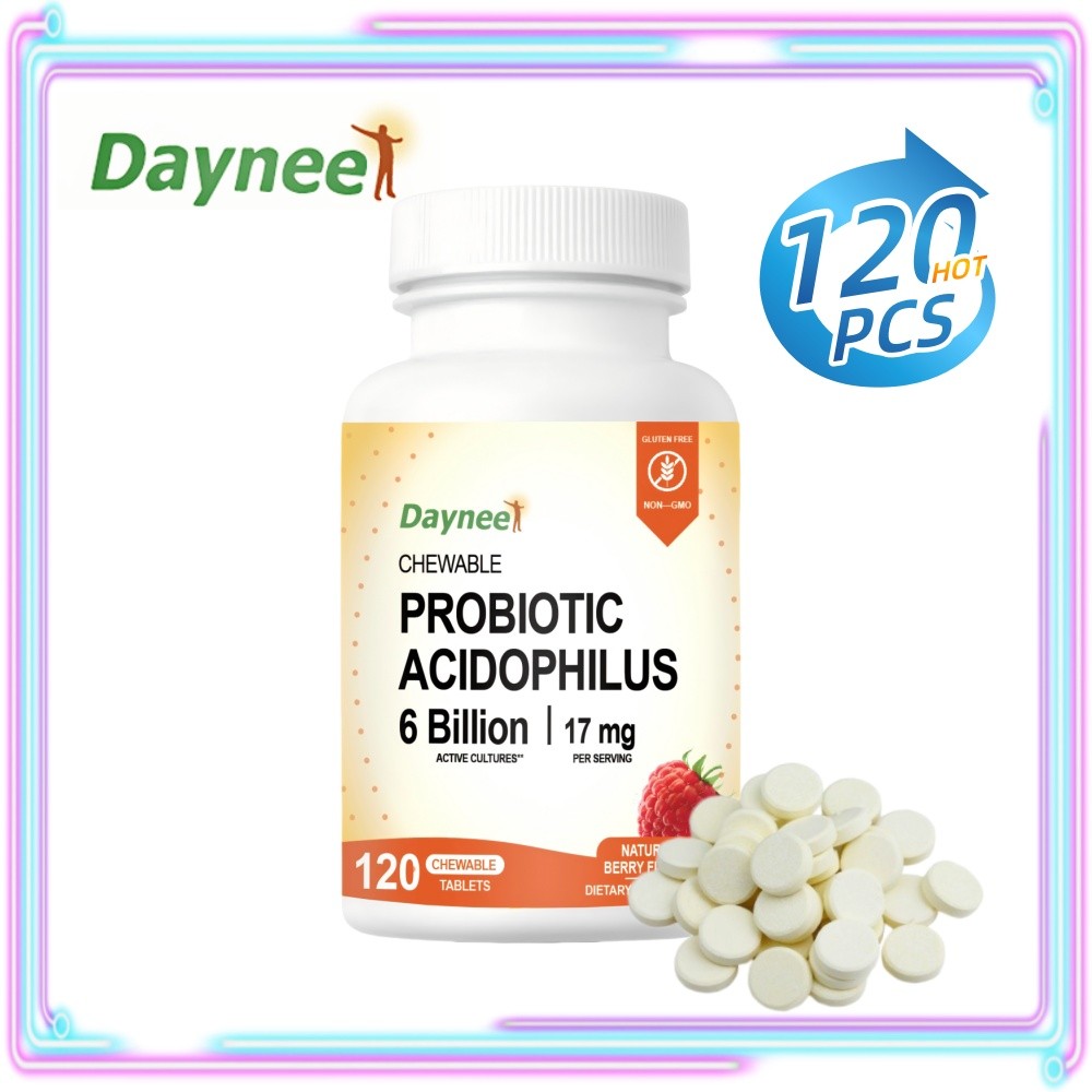 Jual Daynee Probiotic Acidophilus Chewables Promote Digestive Protect ...