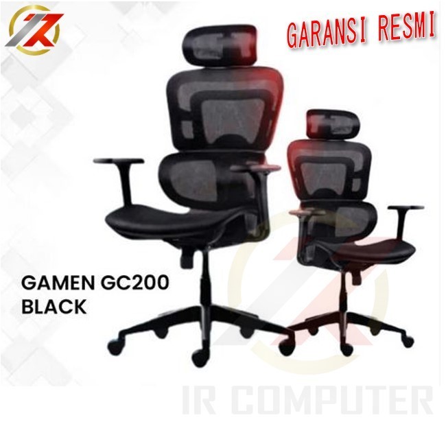 Jual GAMEN GC200 / GC-200 KURSI GAMING KANTOR Office Chair Ergonomic ...