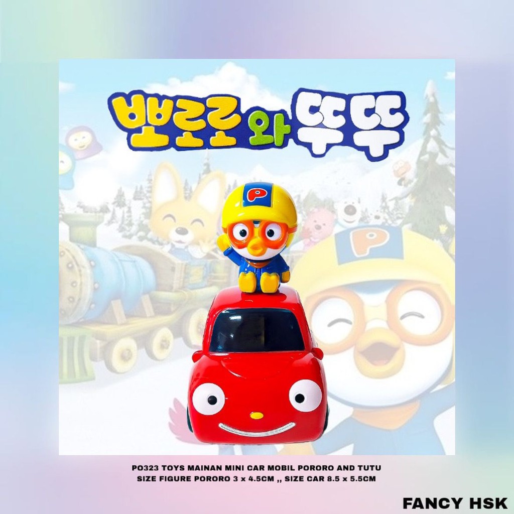 Jual KOREA TOYS MAINAN MINI CAR MOBIL PORORO AND TUTU PO323 | Shopee ...
