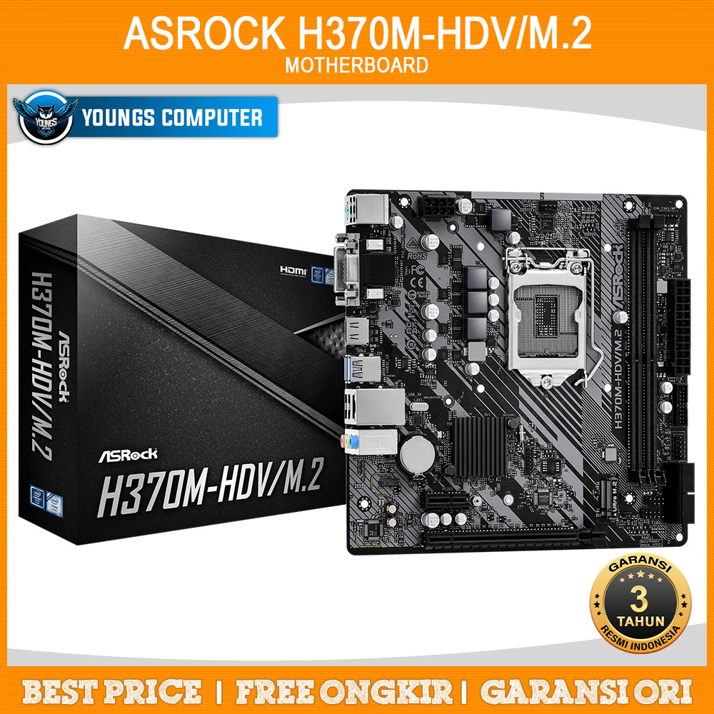 Jual ASROCK H470M-HDV/M2 | MOTHERBOARD INTEL H470 LGA1200 DDR4 MicroATX ...
