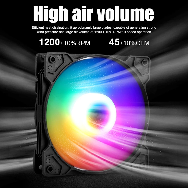 Jual Fan Casing RGB 120 mm 12 cm Kipas Cooling Exhaust Computer Casing ...