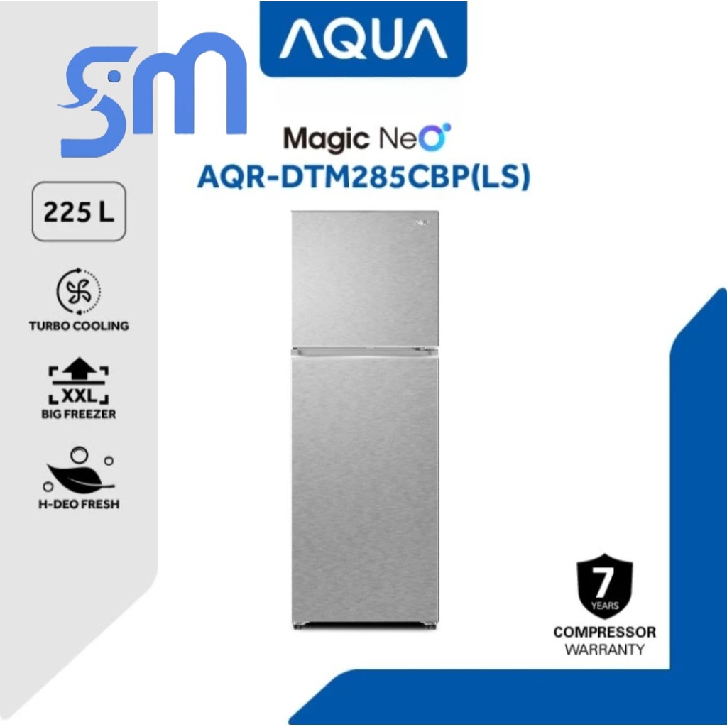 Jual Kulkas Aqua 2 pintu AQR-DTM285CBP DS LS 225 L 285CBP Magic Neo | Shopee Indonesia