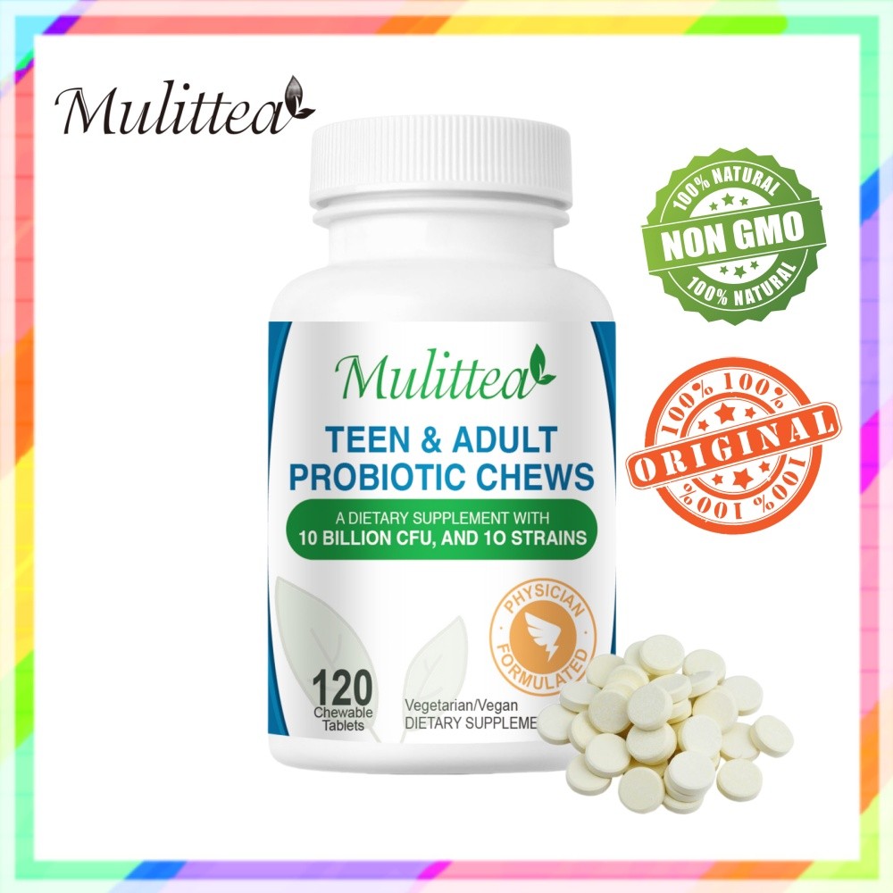 Jual Mulittea Probiotic Chews, with 10 billion CFU and 10 strains ...