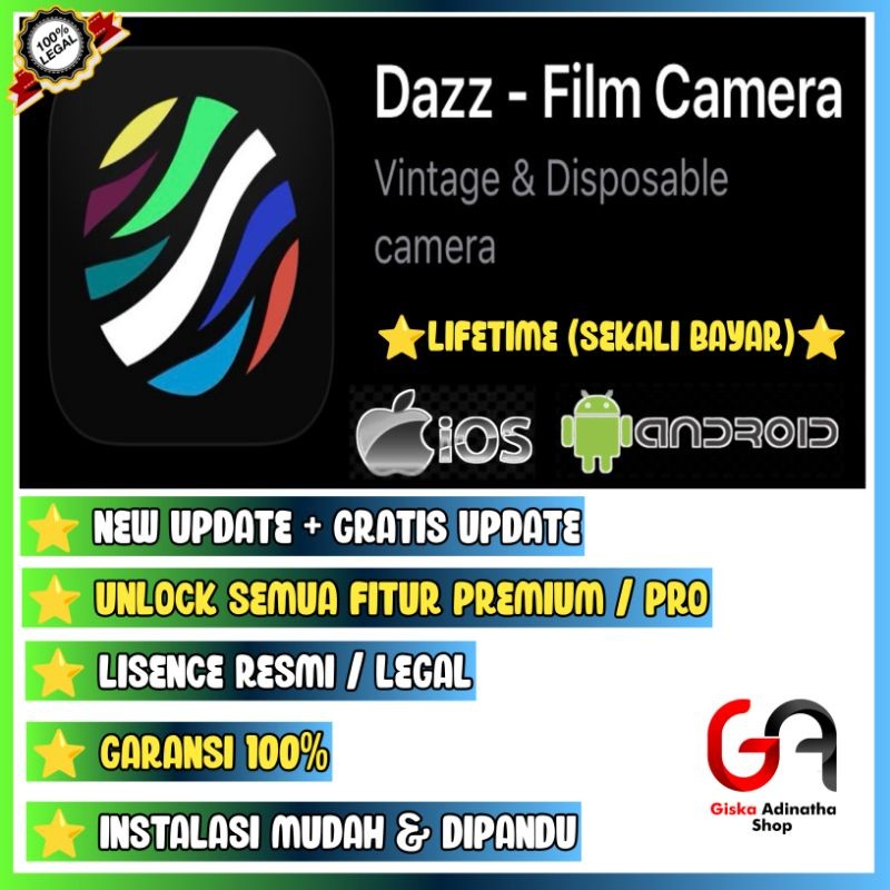 Jual Aplikasi Dazz Cam / DazzCam iOs & Android Pro Legal Lifetime | Shopee Indonesia
