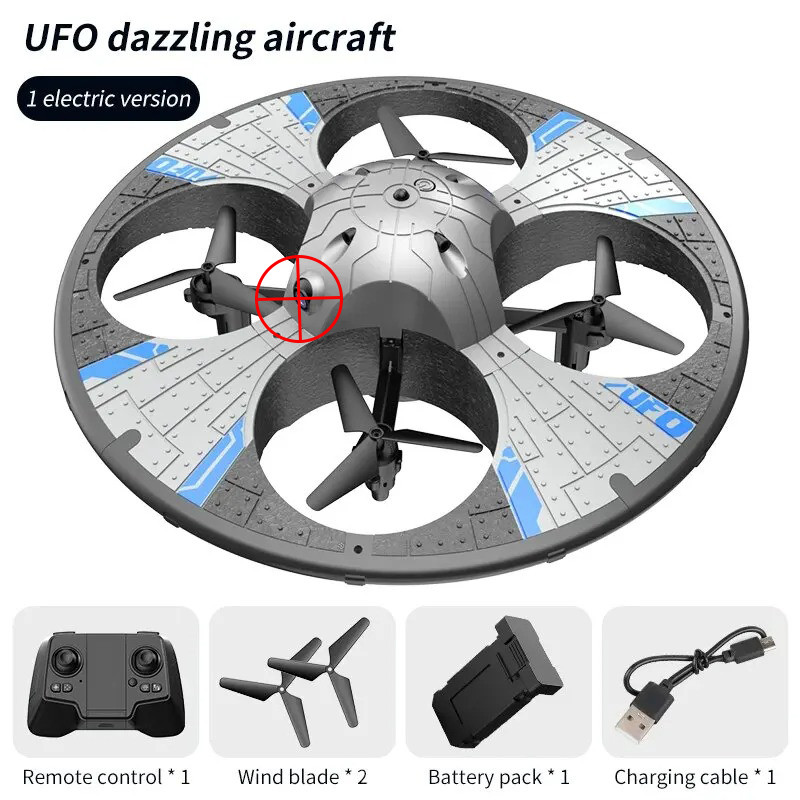 Jual New Simulated UFO MINI Drone 4K HD Camera RC Quadcopter Real-Time ...