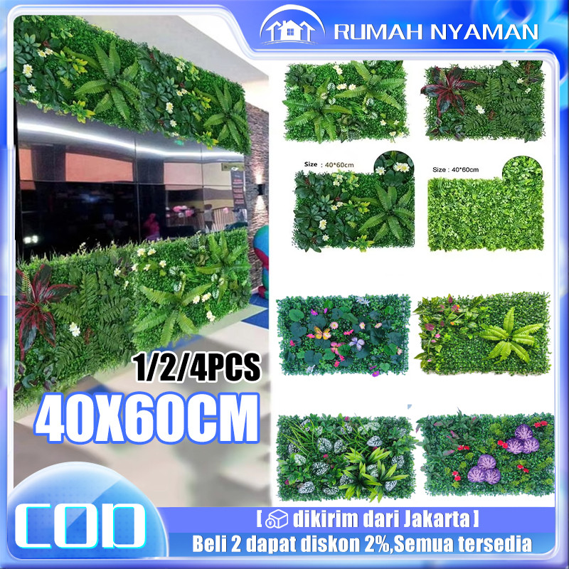 Jual 40*60cm Rumput Dinding Sintetis Daun Hias Sintesis Dekorasi ...