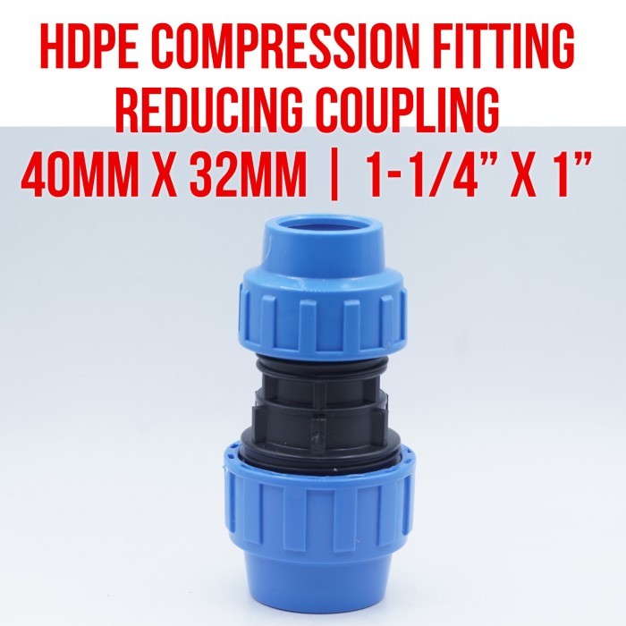 Jual THNK Socket Reducer Coupler 40mm x 32mm 1-1/4" to 1" HDPE ...