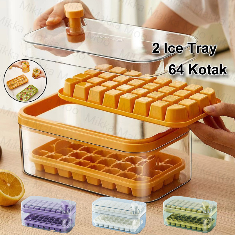Jual Cetakan Es Batu Otomatis Dengan Pegangan / Cetakan Es Batu Untuk ...