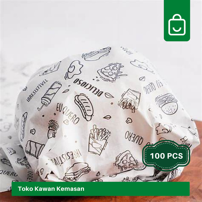 Jual MG Paper Motif - Pembungkus Makanan ( 100 pcs ) | Shopee Indonesia