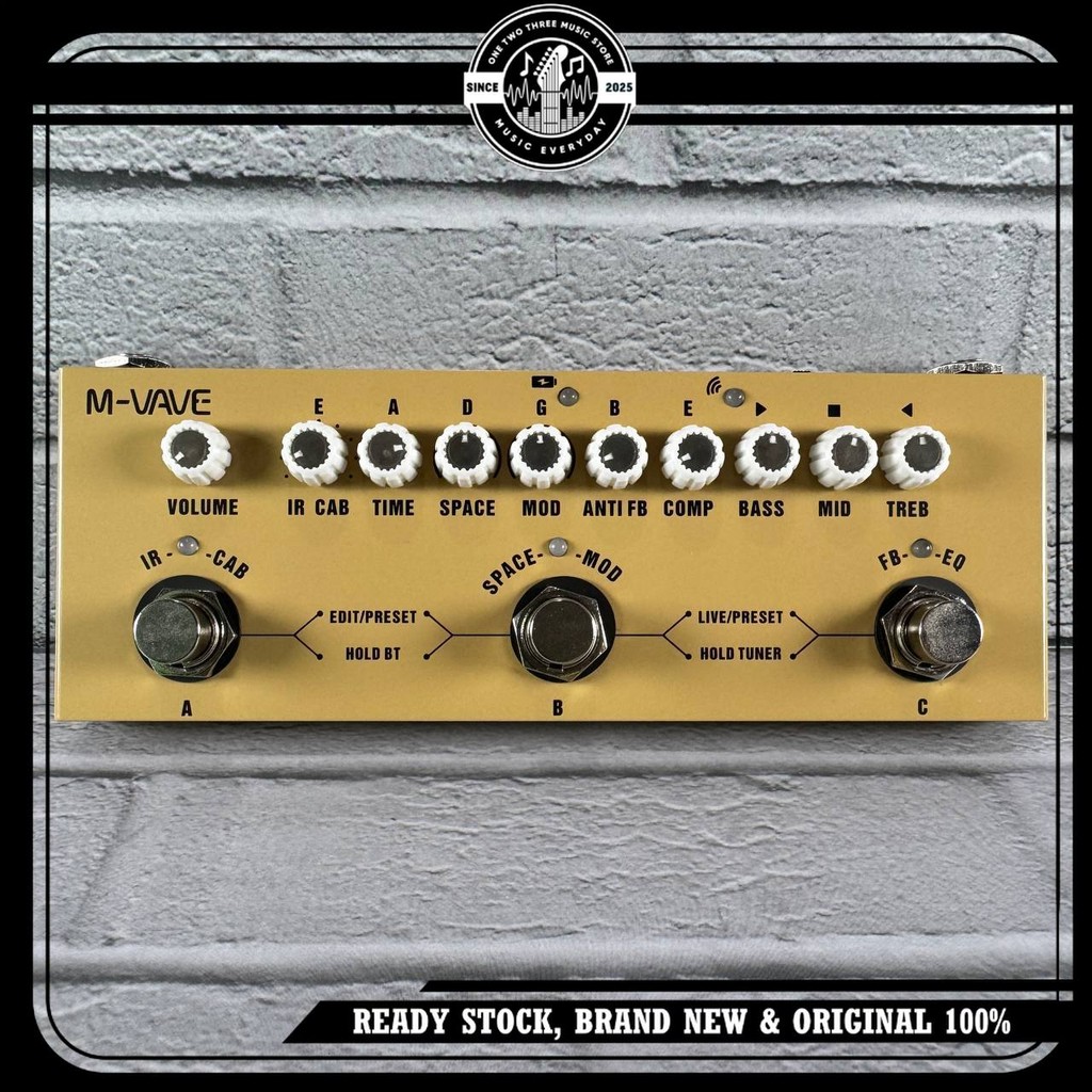 Jual Efek Gitar Akustik M-VAVE Cube Baby AC Multi Effects Soundcard ...