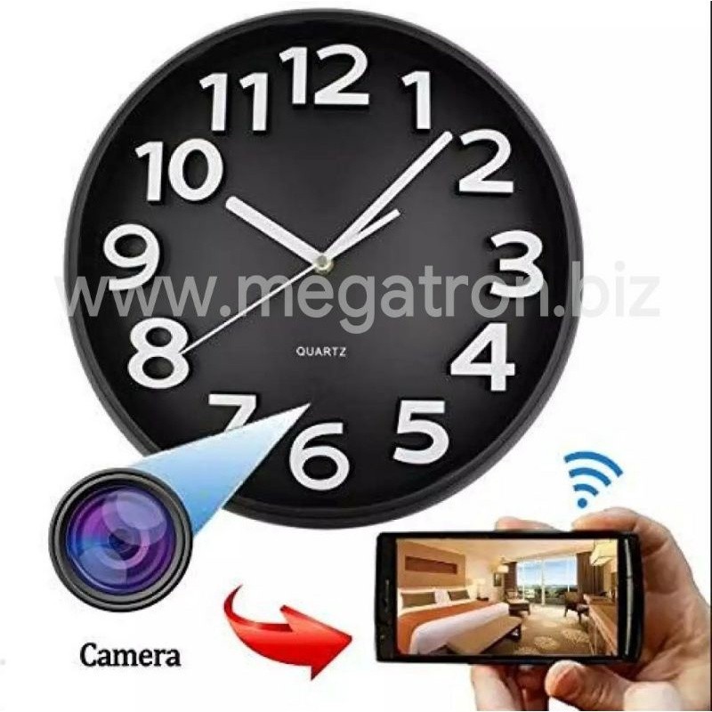 Jual Wall-clock Wifi Spy Camera (model jam dinding) - Pantau Live dari ...