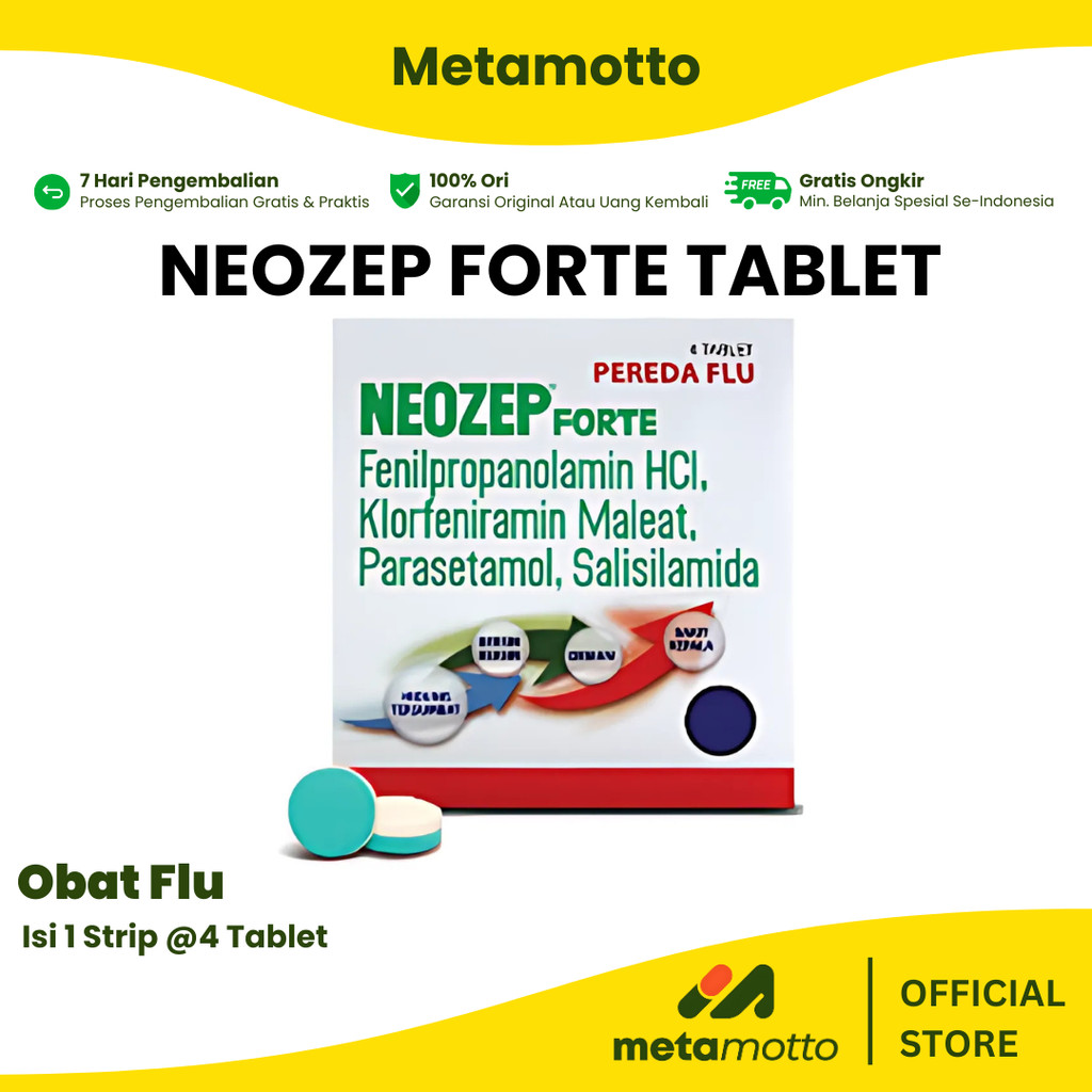 Jual Neozep Forte 4 Tablet - Metamotto | Shopee Indonesia