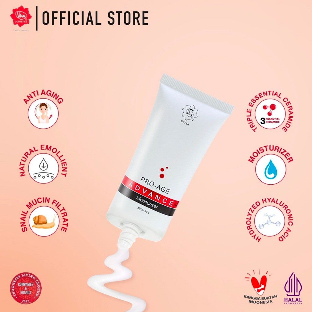 Jual Viva Queen Pro-Age Advance Moisturizer Anti Aging with TRIPLE ...