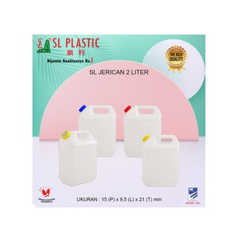 Jual Jerigen 2 Liter Botol Plastik Merk SL Dirigen Bottle Plastic Jug ...