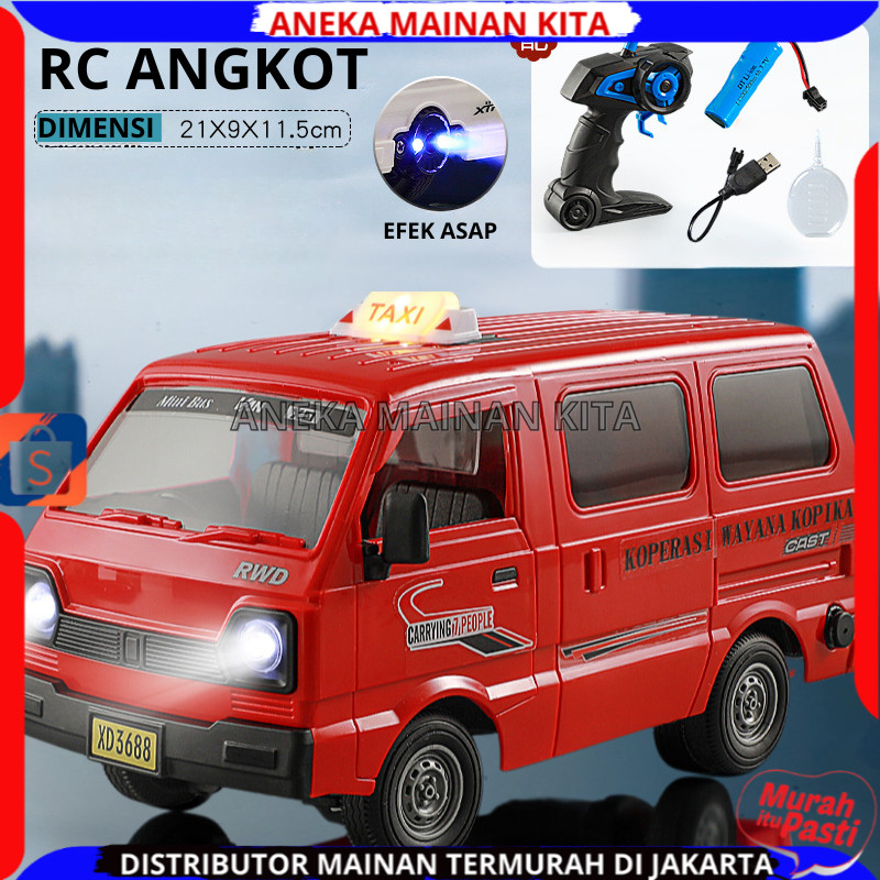Jual Mainan Mobil Remote Control Rc Angkot Angkutan Kota Bus Telolet ...