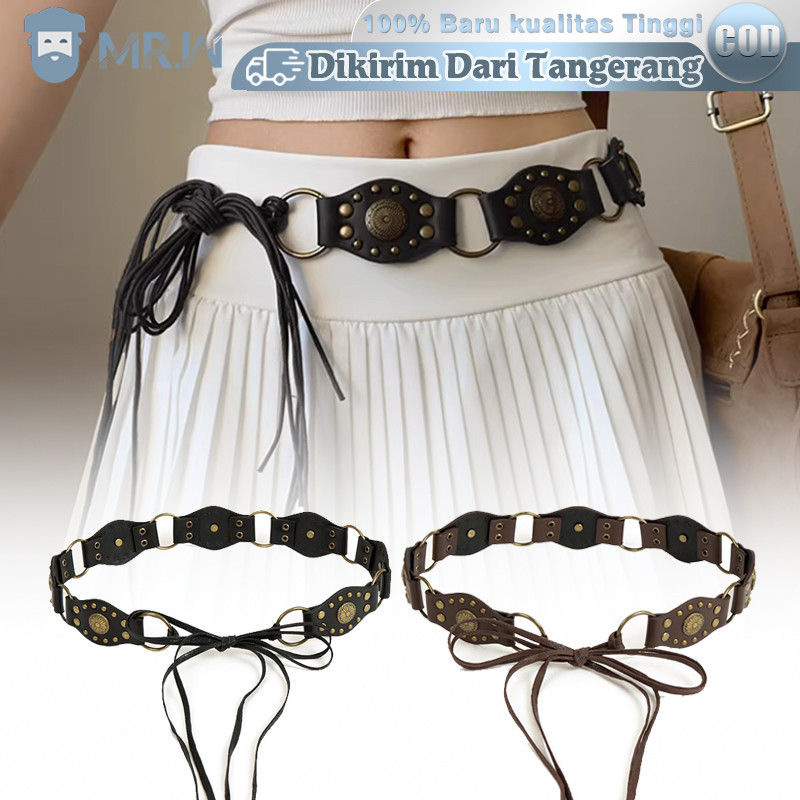 Jual Belt Gesper Sabuk Cewe Tali Koboi Sabuk Wanita Vintage Dengan ...