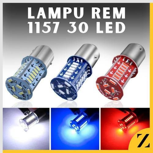 Jual Lampu LED Rem Stop Lamp Motor Mobil Universal 1157 30 Mata Bay15d Bayonet Kedip Strobo ...