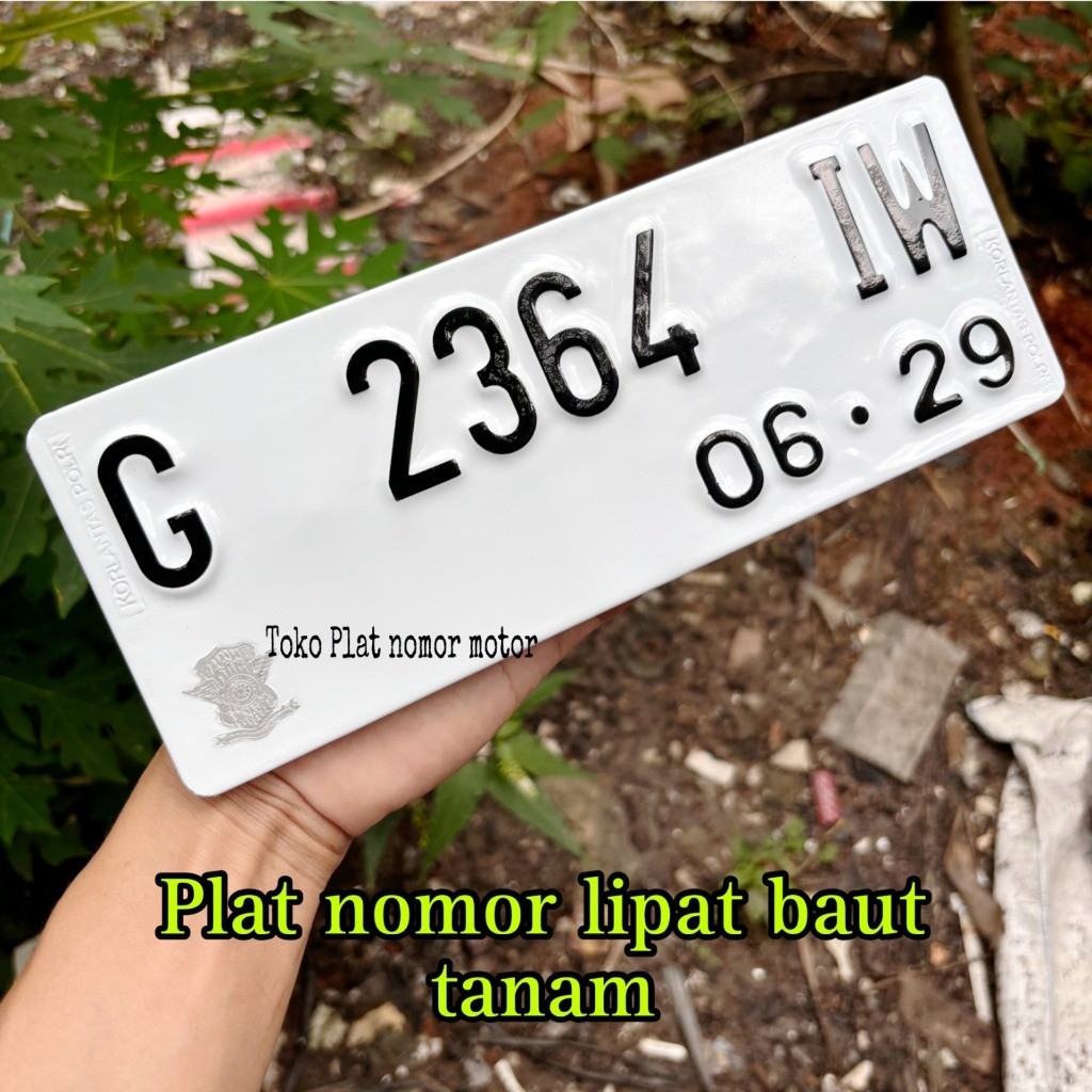Jual Plat nomor motor baut tanam motor custom plat nomor motor lipat By ...