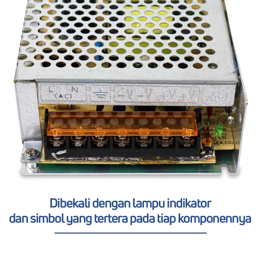 Jual Trafo Adaptor Power Supply Switching 12V 10A for Modul LED CCTV | Shopee Indonesia