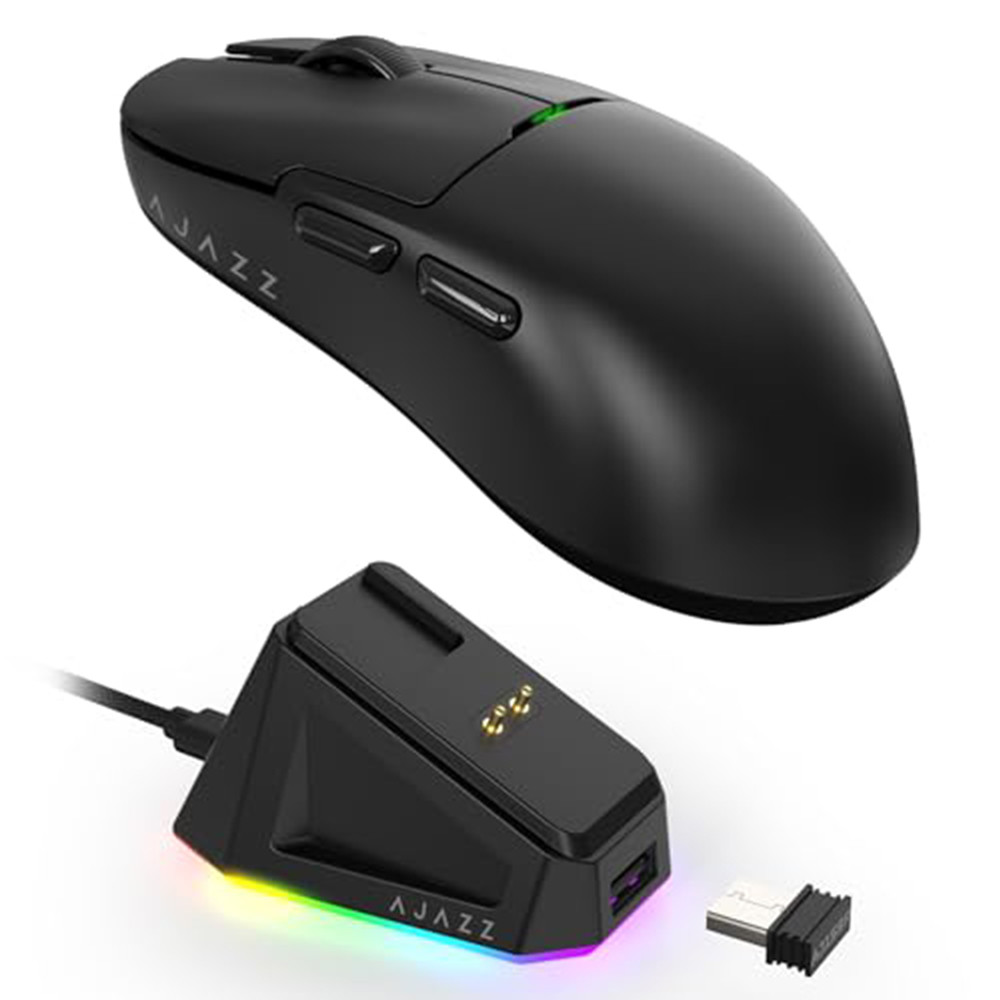 Jual Ajazz AJ159P Gaming Mouse With Magnetic RGB Charging Dock 2.4G/BT ...